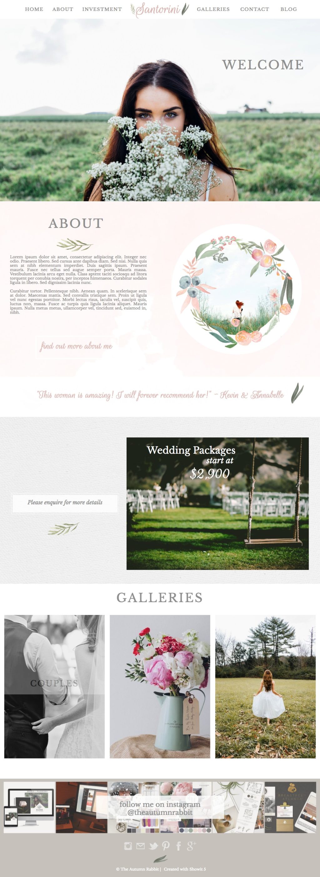 Free Professional Photography Website Designs with Showit 5