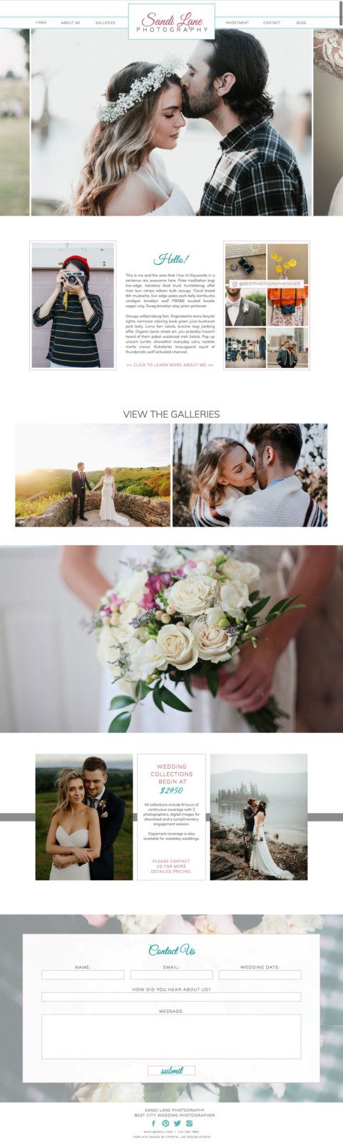 Free Professional Photography Website Designs with Showit 5