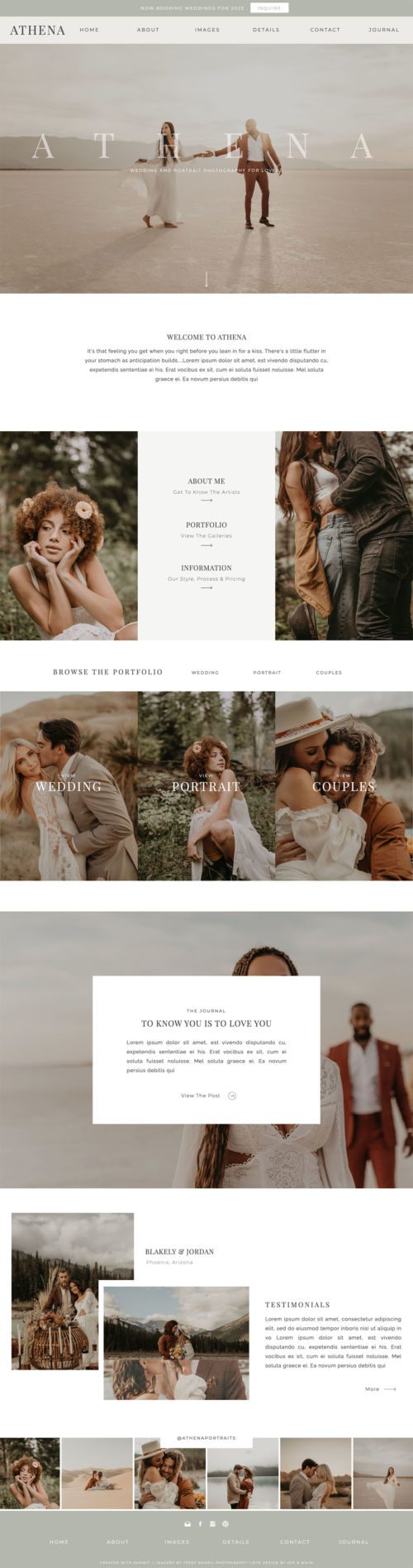 Athena - Showit Creative Website Template