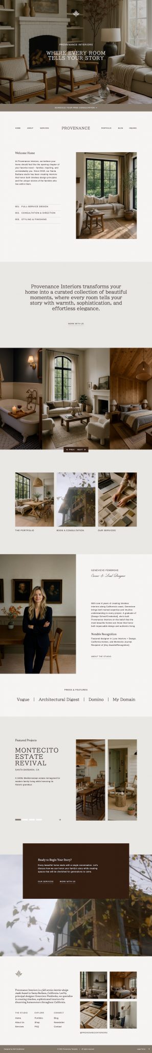 Provenance - Showit Creative Website Template
