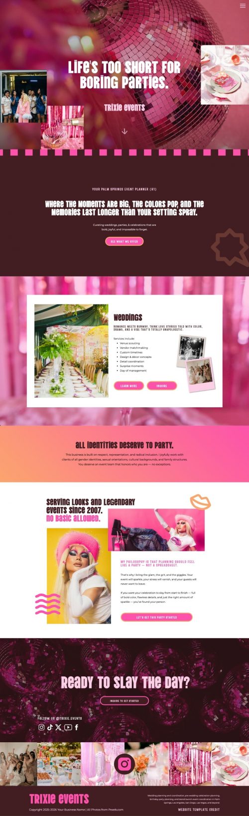 Trixie - Showit Creative Website Template
