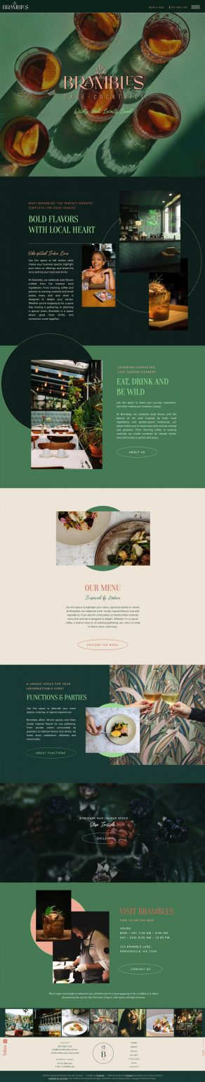 Brambles - Showit Creative Website Template