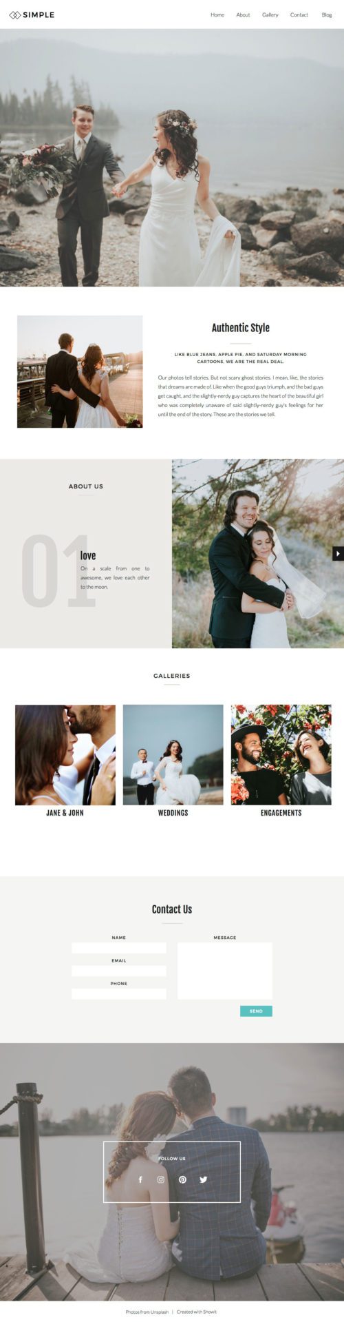 Free Professional Photography Website Designs with Showit 5