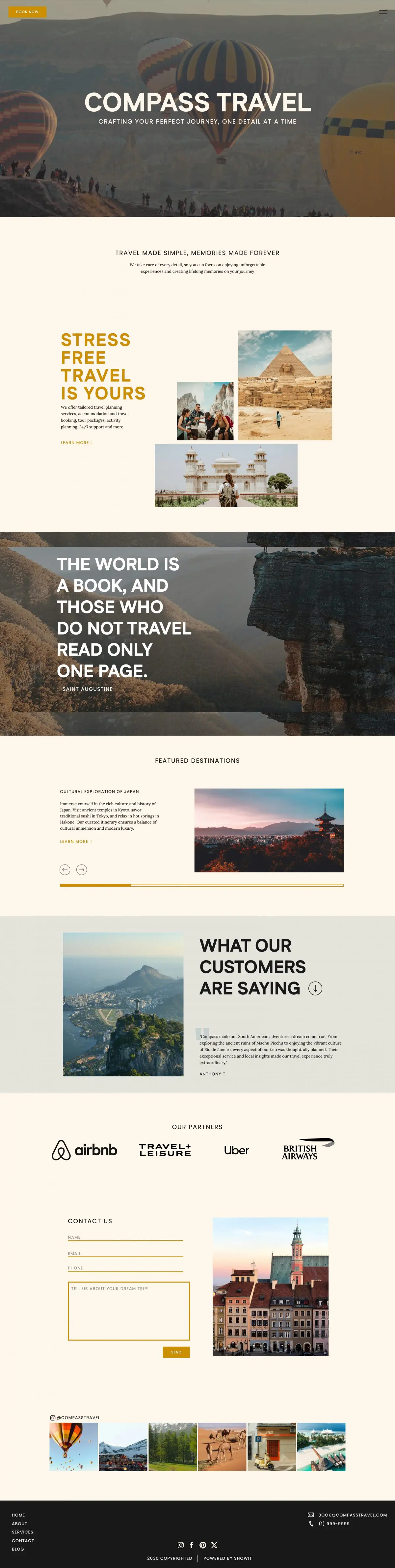 Compass - Showit Creative Website Template